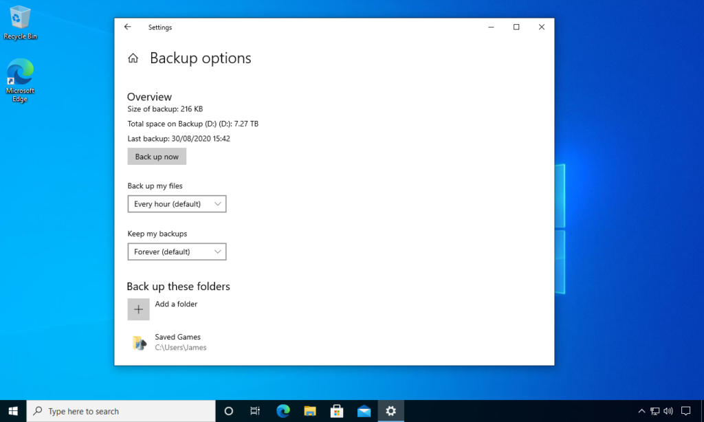 How to Back up Your Important Files Using File History in Windows 10 ...